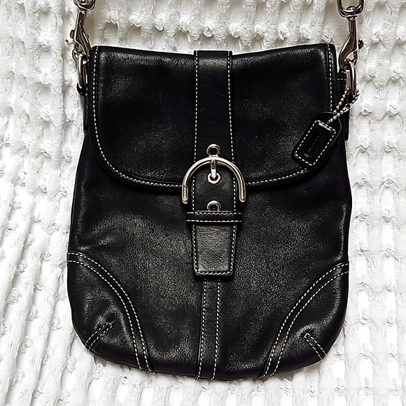 Coach | Bags | Coach Small Duffle 4786 In Black Leather 206 Crossbody ...